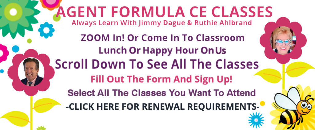 CE CLASS SIGN UP FOR AGENT FORMULA MEMBERS – Agent Formula
